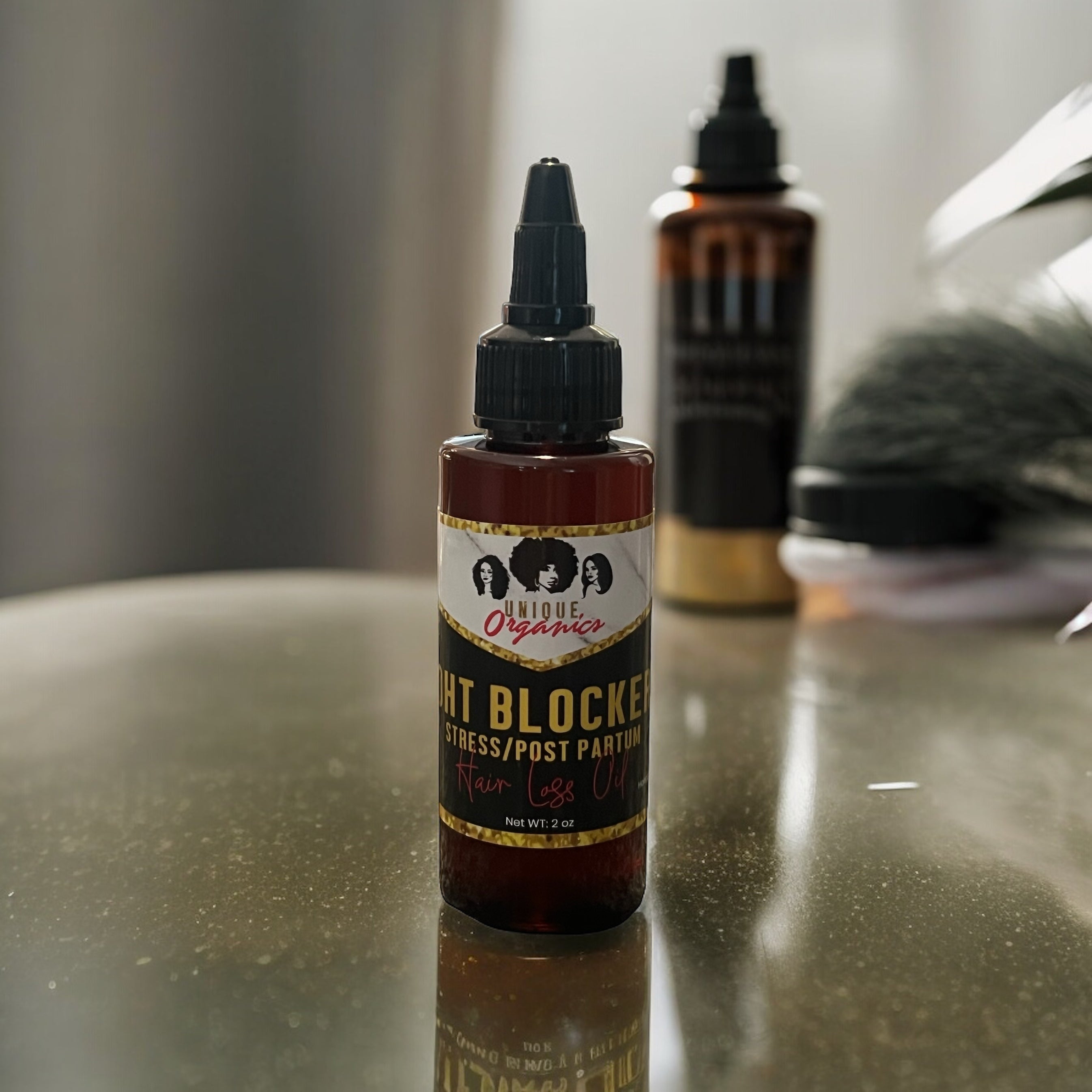 DHT-Blocker Hair Oil Male Female Pattern Baldness – Unique Organics ...